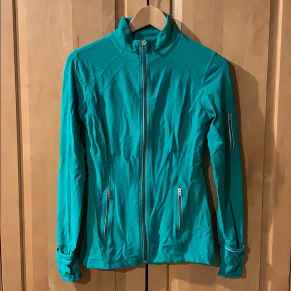 Jackets & Coats | Green Zip Up Running Jacket | Poshmark